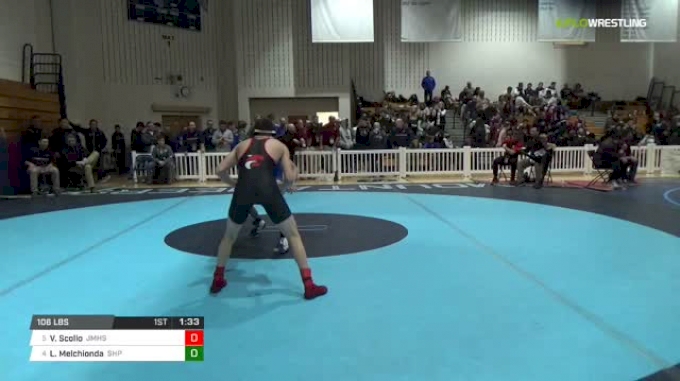 106 lbs Quarterfinal - Vincent Scollo, Jackson Memorial vs Larry ...