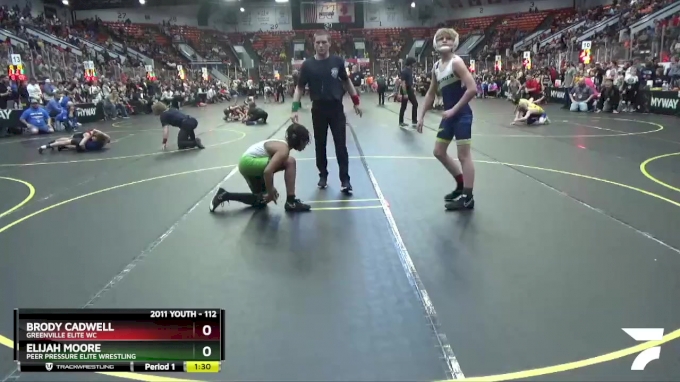 112 lbs Champ. Round 1 - Brody Cadwell, Greenville Elite WC vs Elijah ...