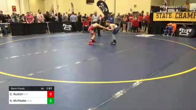 110 lbs Semifinal - Carter Rudish, Slippery Rock vs Kellen McPeake ...