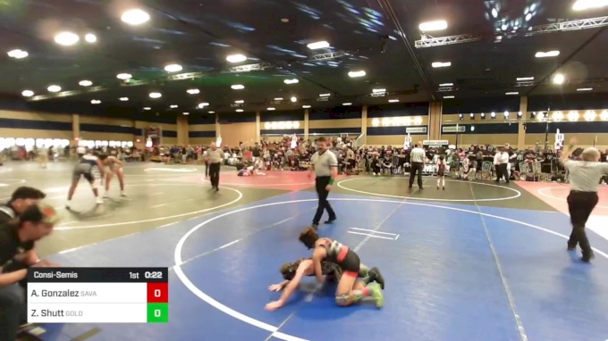 70 lbs Consolation - Aj Gonzalez, Savage House WC vs Zander Shutt, Gold ...
