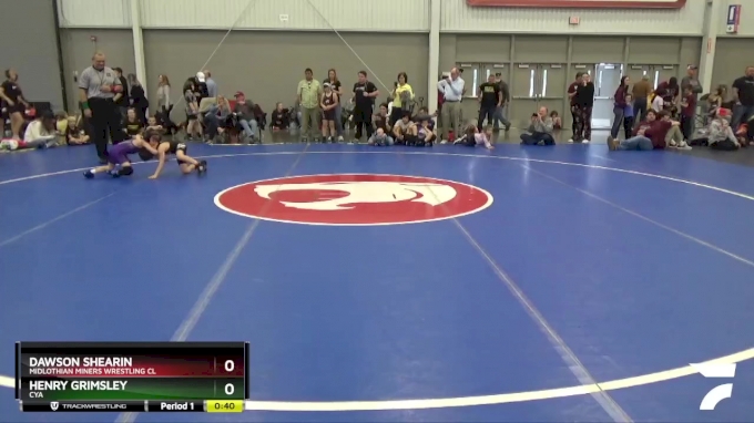 56 lbs Cons. Round 4 - Dawson Shearin, Midlothian Miners Wrestling Cl ...