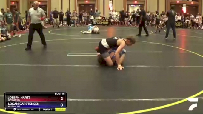 130 lbs Semifinal - Logan Carstensen, Arsenal WC vs Joseph Hartz ...