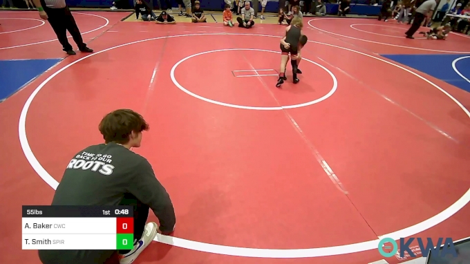 55 lbs Final - Axel Baker, Claremore Wrestling Club vs Tucker Smith ...
