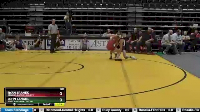 120 lbs Champ. Round 1 - John Langill, Seneca-Nemaha Central vs Ryan ...