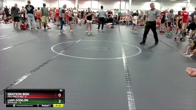 52 lbs Round 3 (4 Team) - Grayson Bish, Full Circle Red vs Liam Donlon ...