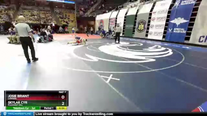 125 Class 1 lbs Cons. Round 1 - Josie Briant, Lawson vs Skylar Cyr ...