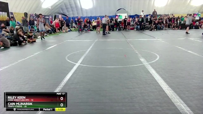105 lbs Round 6 (8 Team) - Cain Mlinarsik, Terps Xtreme vs Riley Keen ...