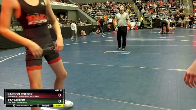 125 lbs Champ. Round 2 - Zac Minino, The Best Wrestler vs Karson Roeber ...