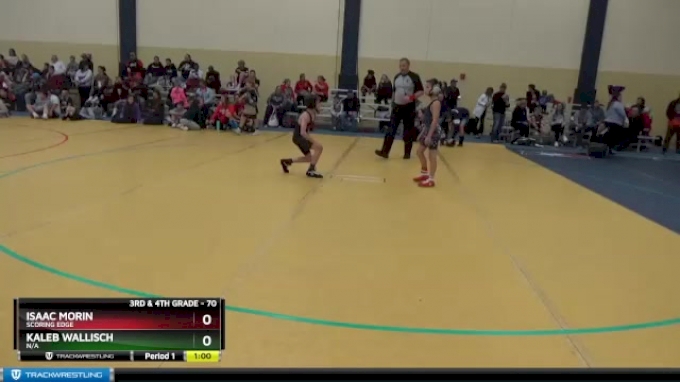 70 lbs Cons. Semi - Isaac Morin, Scoring Edge vs Kaleb Wallisch, N/A