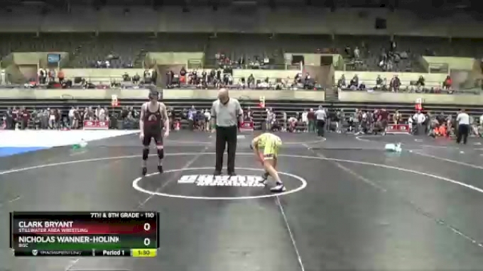 110 lbs Champ. Round 1 - Clark Bryant, Stillwater Area Wrestling vs ...