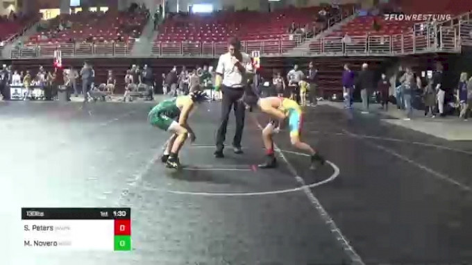 130 lbs Rr Rnd 5 - Steven Peters, Wagner vs Michael Novero, Westside WC