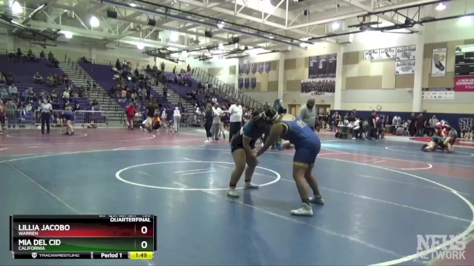 189 lbs Quarterfinal - Mia Del Cid, California vs Lillia Jacobo, Warren
