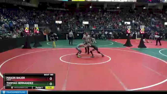 90 lbs Champ. Round 2 - Mason Bauer, TWFA vs Thomas Hernandez, DWC3