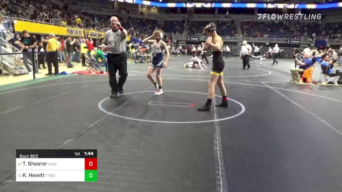 125 lbs Round Of 32 - Travis Shearer, Kiski Area vs Keegan Hewitt, Tyrone