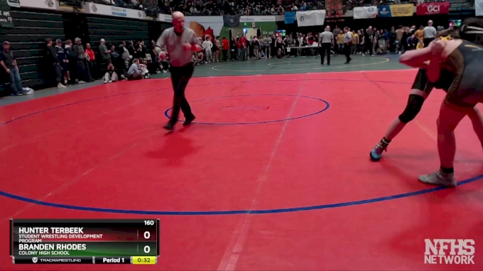 160 lbs 5th Place Match - Hunter Terbeek, Student Wrestling Development ...