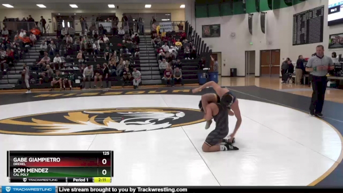 125 lbs Cons. Round 3 - Dom Mendez, Cal Poly vs Gabe Giampietro, Drexel