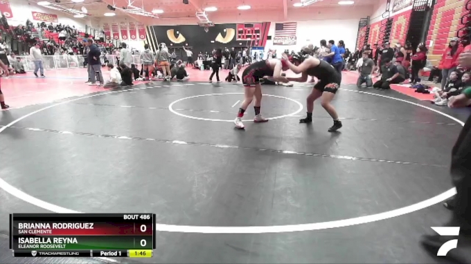 155 lbs Quarterfinal - Isabella Reyna, Eleanor Roosevelt vs Brianna ...