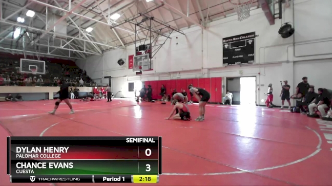 197 lbs Semifinal - Chance Evans, Cuesta vs Dylan Henry, Palomar College