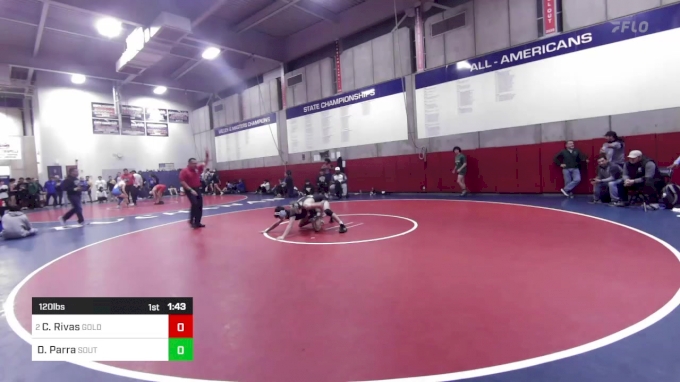 120 lbs Round Of 64 - Caleb Rivas, Golden West vs Daniel Parra, South