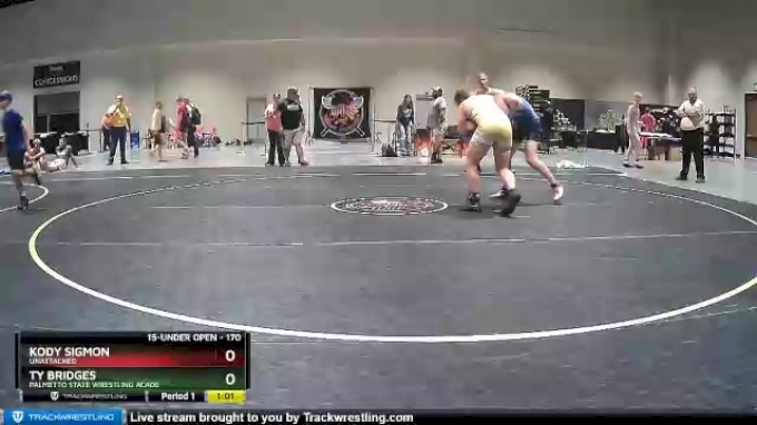 170 lbs 1st Place Match - Kody Sigmon, Unattached vs Ty Bridges ...