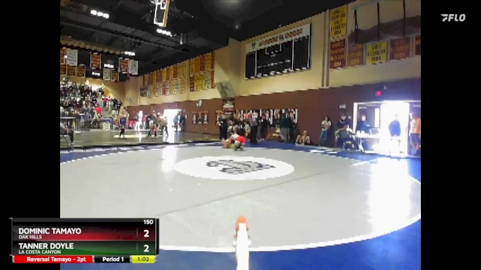 150 lbs Champ. Round 1 - Tanner Doyle, La Costa Canyon vs Dominic ...