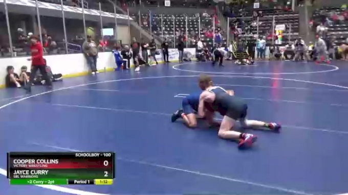 100 lbs Semifinal - Cooper Collins, Victory Wrestling vs Jayce Curry ...