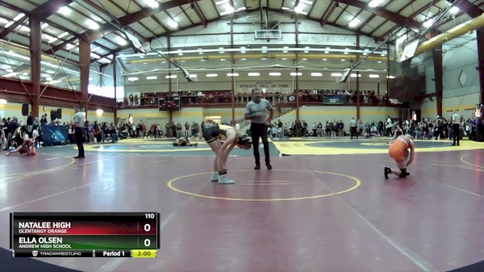 110 lbs Champ. Round 1 - Natalee High, Olentangy Orange vs Ella Olsen ...