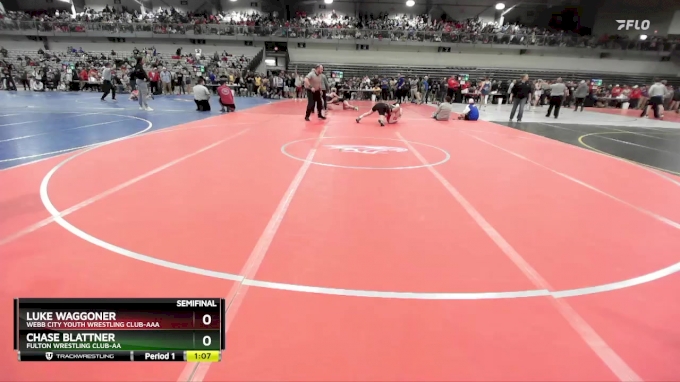 145 lbs Semifinal - Chase Blattner, Fulton Wrestling Club-AA vs Luke ...