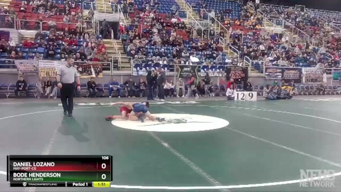 106 lbs Champ. Round 1 - Bode Henderson, Northern Lights vs Daniel ...