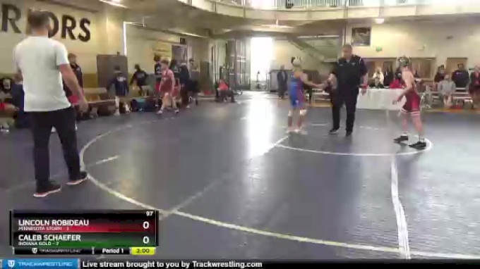 97 lbs Round 3 (8 Team) - Lincoln Robideau, Minnesota Storm vs Caleb ...