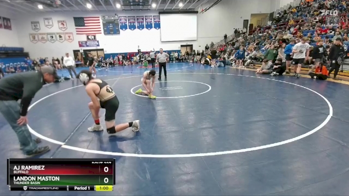 138 lbs Cons. Round 3 - AJ Ramirez, Buffalo vs Landon Maston, Thunder Basin