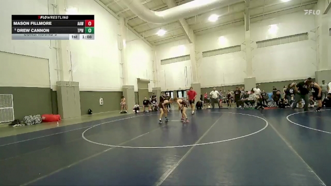 96 lbs Cons. Round 5 - Mason Fillmore, Agon Academy Wrestling vs Drew ...