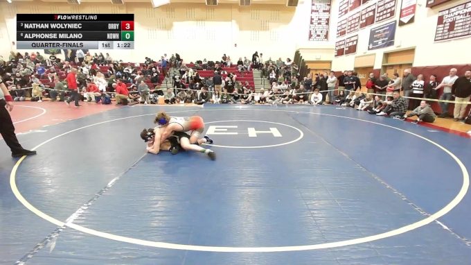 157 lbs Quarterfinal - Nathan Wolyniec, Derby/Oxford/Holy Cross vs ...