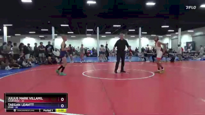 97 lbs Round 3 (8 Team) - Julius Mark Villamil, California vs Taegan ...
