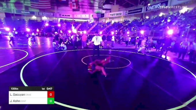 106 lbs Consi Of 16 #2 - Logan Dacuyan, Crusader WC vs James Kohn ...