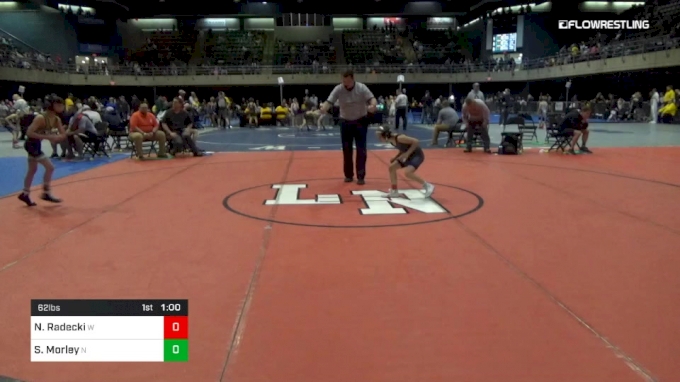 62 lbs 5th Place - Natalie Radecki, W vs Sean Morley, N