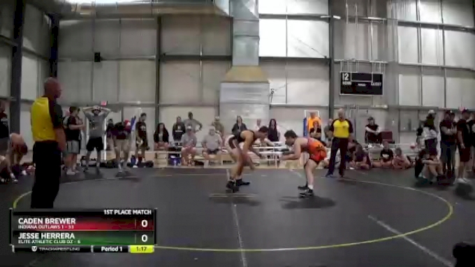 180 lbs Finals (8 Team) - Caden Brewer, Indiana Outlaws 1 vs Jesse ...