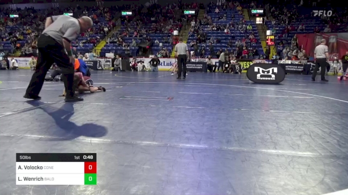 50 lbs Consy 3 - Andrew Volocko, Conemaugh Twp vs Luke Wenrich, Bald ...