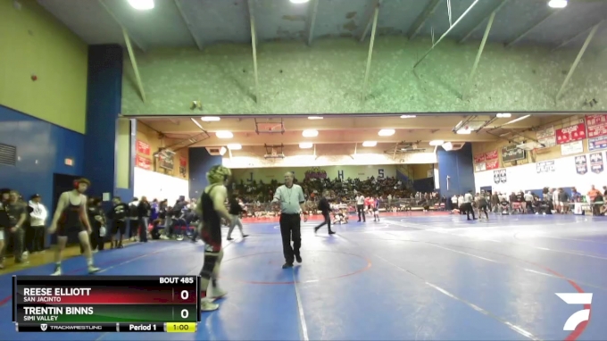 157 lbs Cons. Round 3 - Reese Elliott, San Jacinto vs Trentin Binns ...