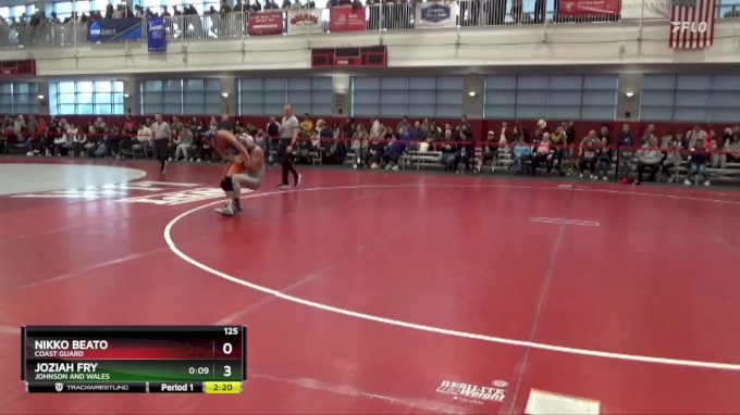 125 lbs Quarterfinal - Joziah Fry, Johnson And Wales vs Nikko Beato ...