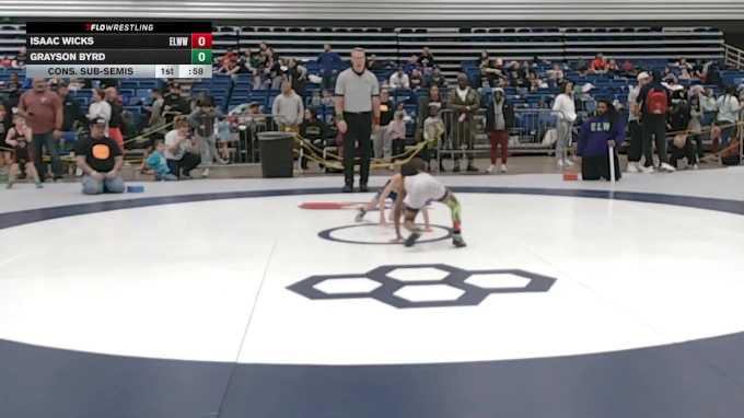 43 lbs Semis - Isaac Wicks, Englewood Live Wire Wrestling Club vs ...
