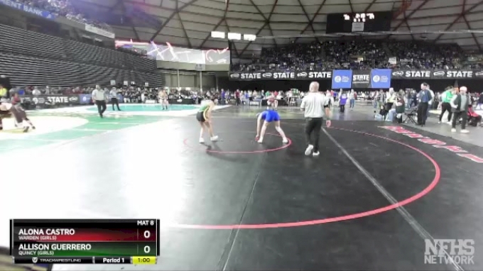 Girls 1B/2B/1A/2A 100 Cons. Round 2 - Alona Castro, Warden (Girls) vs ...