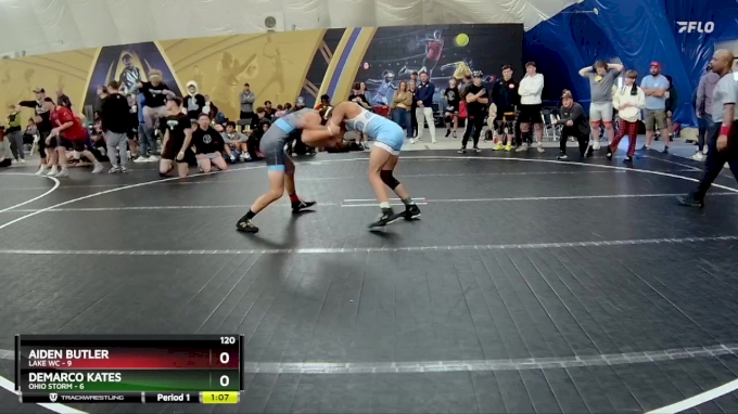 120 lbs Finals (2 Team) - Aiden Butler, Lake WC vs Demarco Kates, Ohio ...