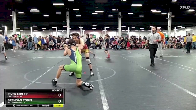115 lbs Round 2 (4 Team) - River Hibler, Ohio Gold vs Brendan Tobin ...