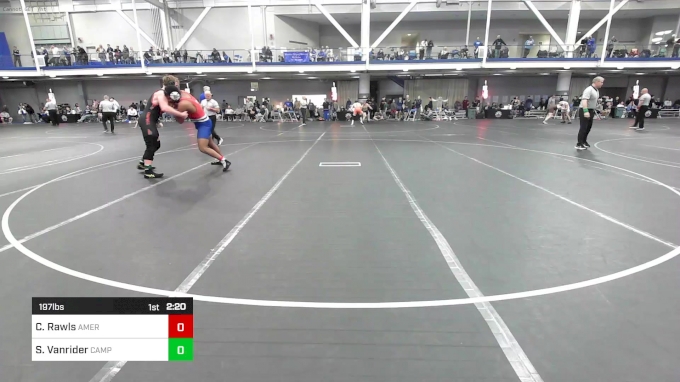 197 lbs Consi Of 32 #2 - Carsten Rawls, American University vs Sawyer ...