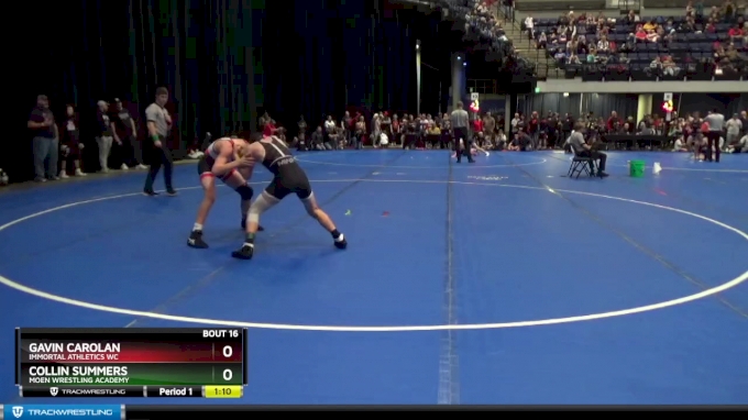 125 lbs Quarterfinal - Collin Summers, Moen Wrestling Academy vs Gavin ...