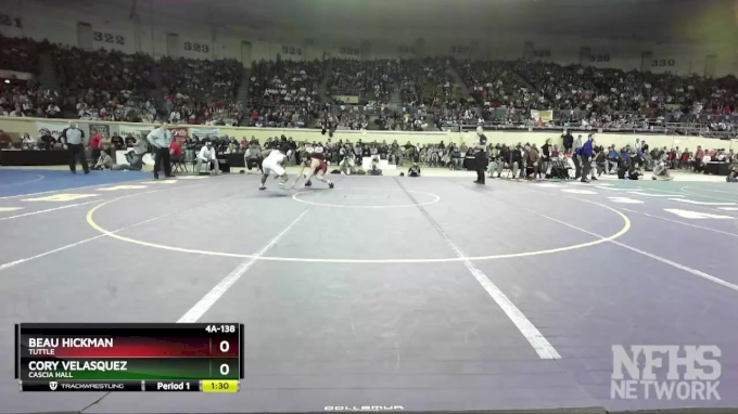 4A-138 lbs 1st Place Match - Beau Hickman, Tuttle vs Cory Velasquez ...