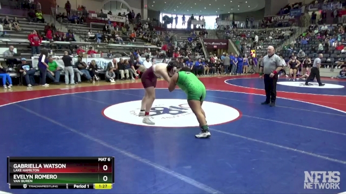 5A 170 lbs Semifinal - Evelyn Romero, Van Buren vs Gabriella Watson ...