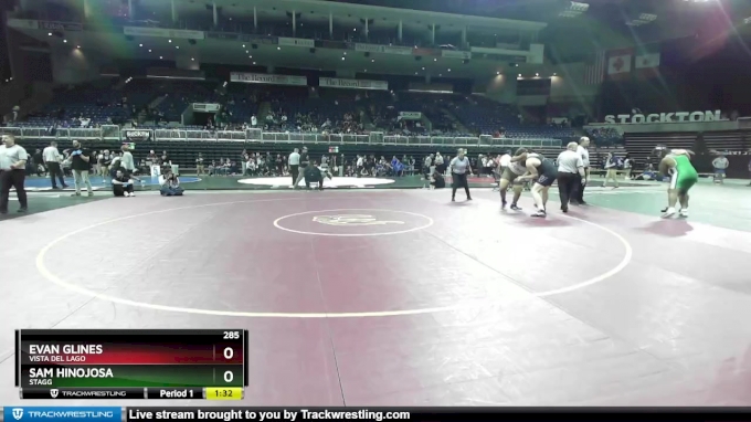 285 lbs 1st Place Match - Sam Hinojosa, Stagg vs Evan Glines, Vista Del ...