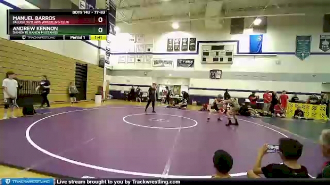 77-83 lbs Round 2 - Manuel Barros, Fallon Outlaws Wrestling Club vs ...
